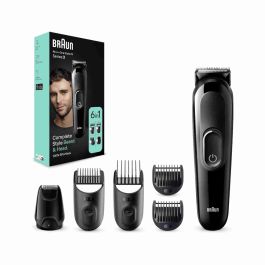 Braun Regolabarba Tagliacapelli Uomo, Rasoio Elettrico Barba e Capelli, 6-In-1 Styling Kit ...