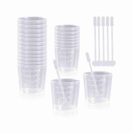 Lvcky - Bicchieri graduati da 60 ml in polipropilene trasparente ...