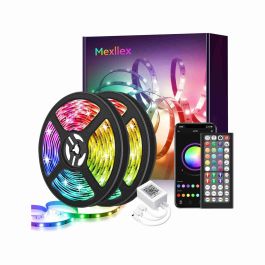 Mexllex LED Striscia 30m (2x15m),Striscia LED RGB Bluetooth 12V,Strisce ...